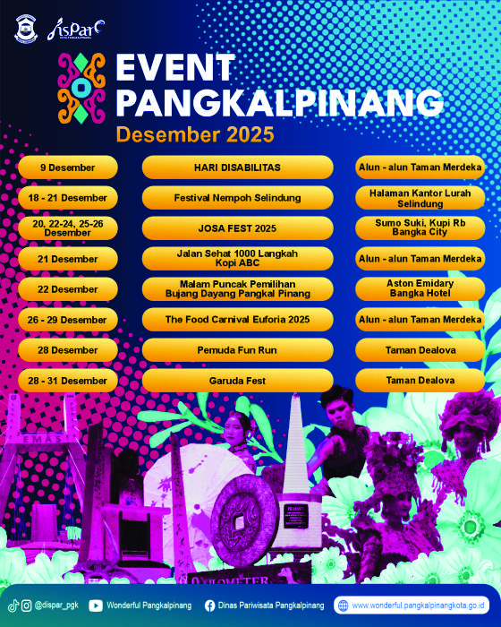 EVENT PANGKALPINANG BULAN DESEMBER 2025 – Wonderful Pangkalpinang